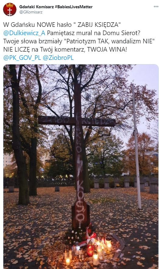 Szał niszczenia! Zdewastowany pomnik dzieci nienarodzonych ... Szał niszczenia! Zdewastowany pomnik dzieci nienarodzonych ...